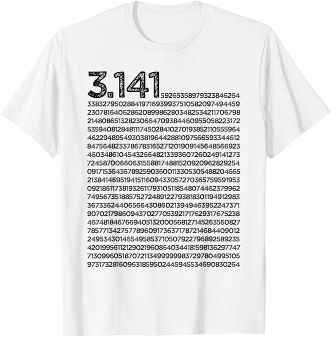 メーカー希望小売価格はメーカーサイトに基づいて掲載していますPi Tシャツ 3.14 Pi 数字記号 数学 科学ギフト Tシャツ 男女兼用 Tシャツ メンズ 半袖 半袖Tシャツ 春服 夏 （背面印刷可?備考必須） 数学が好きなら、この皮肉で...