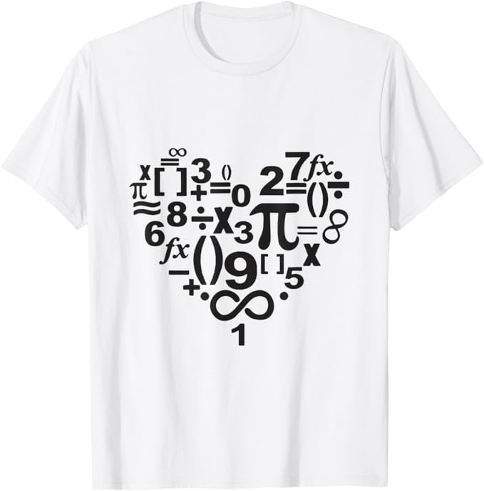 メーカー希望小売価格はメーカーサイトに基づいて掲載しています数学ハート、I Love Math、Math Lovers ギフト、数学先生ギフト Tシャツ 男女兼用 Tシャツ メンズ 半袖 半袖Tシャツ 春服 夏 （背面印刷可?備考必須） こ...