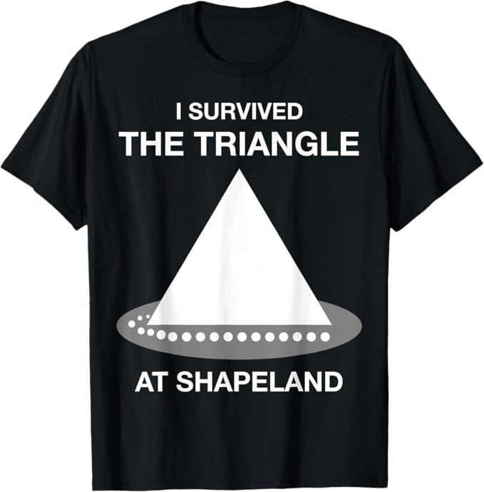 メーカー希望小売価格はメーカーサイトに基づいて掲載していますおかしい I Survived the Triangle at Shapeland 算数教師 Tシャツ 男女兼用 Tシャツ メンズ 半袖 半袖Tシャツ 春服 夏 （背面印刷可?備考...
