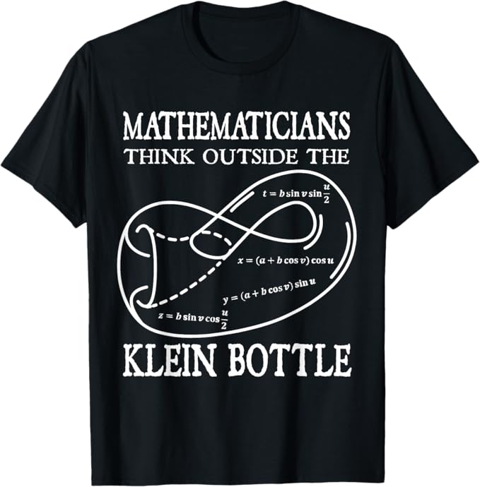 メーカー希望小売価格はメーカーサイトに基づいて掲載していますMathematicians Think Outside Klein Bottle 数学教師 Tシャツ 男女兼用 Tシャツ メンズ 半袖 半袖Tシャツ 春服 夏 （背面印刷可?備考...
