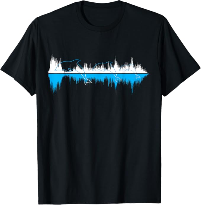 メーカー希望小売価格はメーカーサイトに基づいて掲載していますDolphin Sound Wave Science 海 ビーチ愛好家 Tシャツ 男女兼用 Tシャツ メンズ 半袖 半袖Tシャツ 春服 夏 （背面印刷可?備考必須） 男性、女性、テ...
