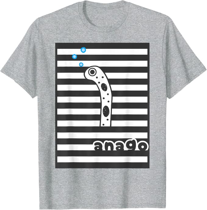 メーカー希望小売価格はメーカーサイトに基づいて掲載していますチンアナゴ《ボーダー ストライプ》 魚 水族館の生き物 かわいい 面白い 動物 イラスト Tシャツ 男女兼用 Tシャツ メンズ 半袖 半袖Tシャツ 春服 夏 （背面印刷可?備考必須...