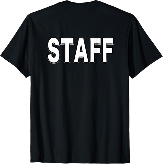 メーカー希望小売価格はメーカーサイトに基づいて掲載しています【バックプリント?背中側】スタッフ STAFF ユニフォーム【ワーク?イベント】係員?警備 衣装 文字 Tシャツ 男女兼用 Tシャツ メンズ 半袖 半袖Tシャツ 春服 夏 バックプ...