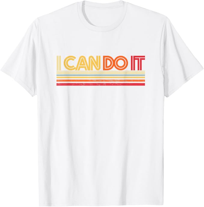 I Can Do It 英語　文字入り メンズ おもしろ 面白い 服 おもしろグッズ 文字Tシャツ ネタ Tシャツ 男女兼用 Tシャツ メンズ 半袖 半袖Tシャツ 春服 夏 （背面印刷可?備考必須） 英語でI can do it と書かれて...