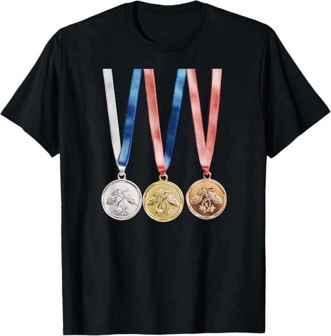 メーカー希望小売価格はメーカーサイトに基づいて掲載していますメダル おもしろ スポーツ コスチューム 大会 メンズ 面白い 服 ネタ グッズ プレゼント キッズ Tシャツ 男女兼用 Tシャツ メンズ 半袖 半袖Tシャツ 春服 夏 （背面印刷...