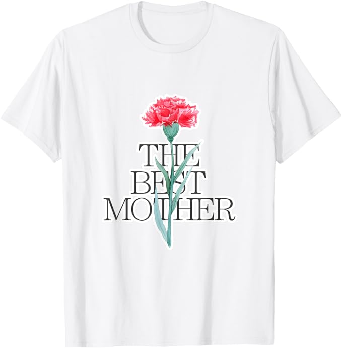 メーカー希望小売価格はメーカーサイトに基づいて掲載していますカーネーション THE BEST MOTHER 【母の日 プレゼント】ピンク メッセージ Tシャツ 男女兼用 Tシャツ メンズ 半袖 半袖Tシャツ 春服 夏 （背面印刷可・備考必須...