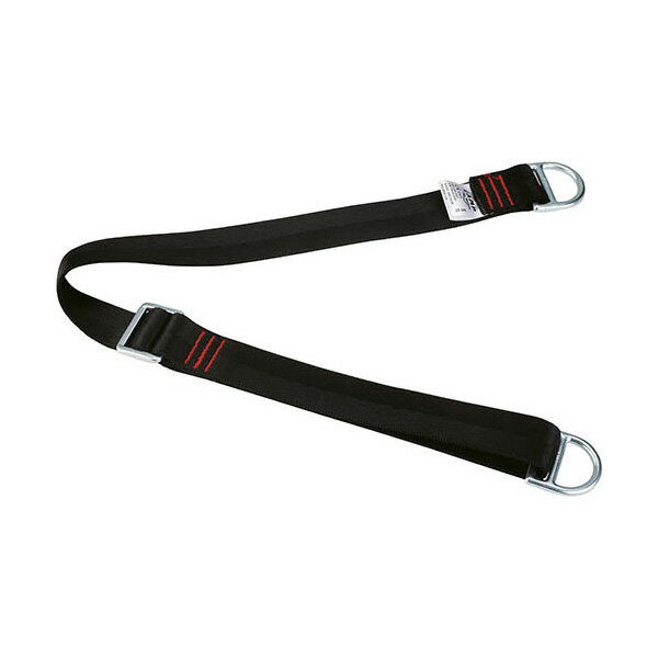 調整可能な高強度の45mウェビングアンカー。両端に固定スチールリングを備えたポリアミド製ウェビング。調整幅は80〜130cmです。サイズ：80〜130cm重量：410g強度：25kN規格：CE EN354、EN795/B、ANSI Z359...