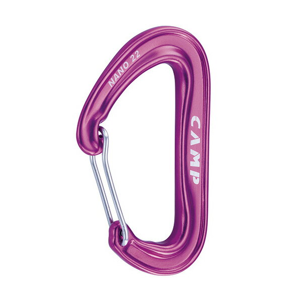 重量わずか22gと世界最軽量クラスながらクローズドゲート21kN、マイナーアクシス8kNの耐荷重性能を誇ります。アルパインクライミングや、軽量化が成功のカギを握るクライミングに最適です。また8色のカラーバリエーションは、ポピュラーなカムと合...