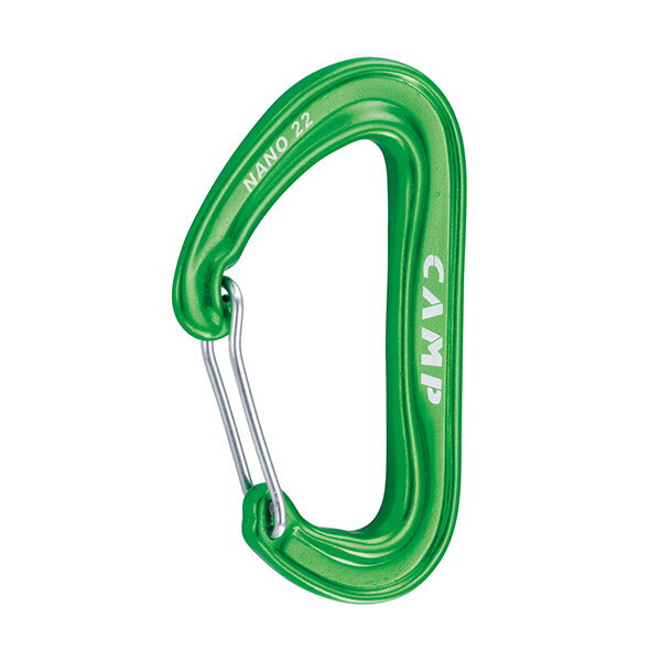 重量わずか22gと世界最軽量クラスながらクローズドゲート21kN、マイナーアクシス8kNの耐荷重性能を誇ります。アルパインクライミングや、軽量化が成功のカギを握るクライミングに最適です。また8色のカラーバリエーションは、ポピュラーなカムと合...