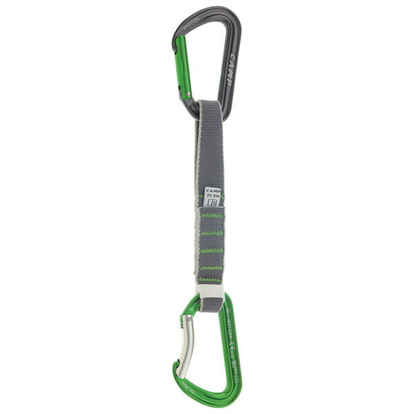 軽量フルサイズカラビナ、フォトンのベーシックタイプクイックドローです。軽量ながら操作性に優れるフォトンは素晴らしいクリッピング性能を発揮します。重量：91gスリング素材：ポリエステルスリングサイズ：幅 25mm、長さ 18cm SKU: c...