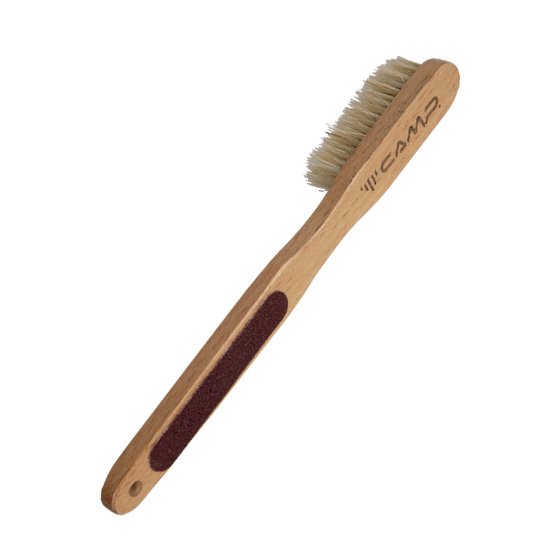 天然毛のクライミング用コンパクトブラシ。木製ハンドルにはサンドペーパー付き。 SKU: camp-5356500 &nbsp; &nbsp; 最終更新: 2026-02-05 18:21:22