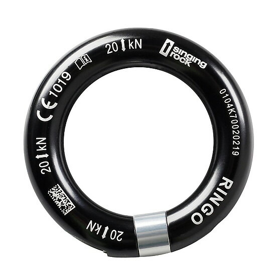 アーボリスト・ロープ高所作業向けのハーネスにも接続可能なリング状コネクター。縫製処理されたランヤード等にも接続が可能で頻繁に着脱を行わない半永続的な接続箇所に使用できます。サイズ：内径／46mm、外径／71.6mm重量：75g強度：20kN...