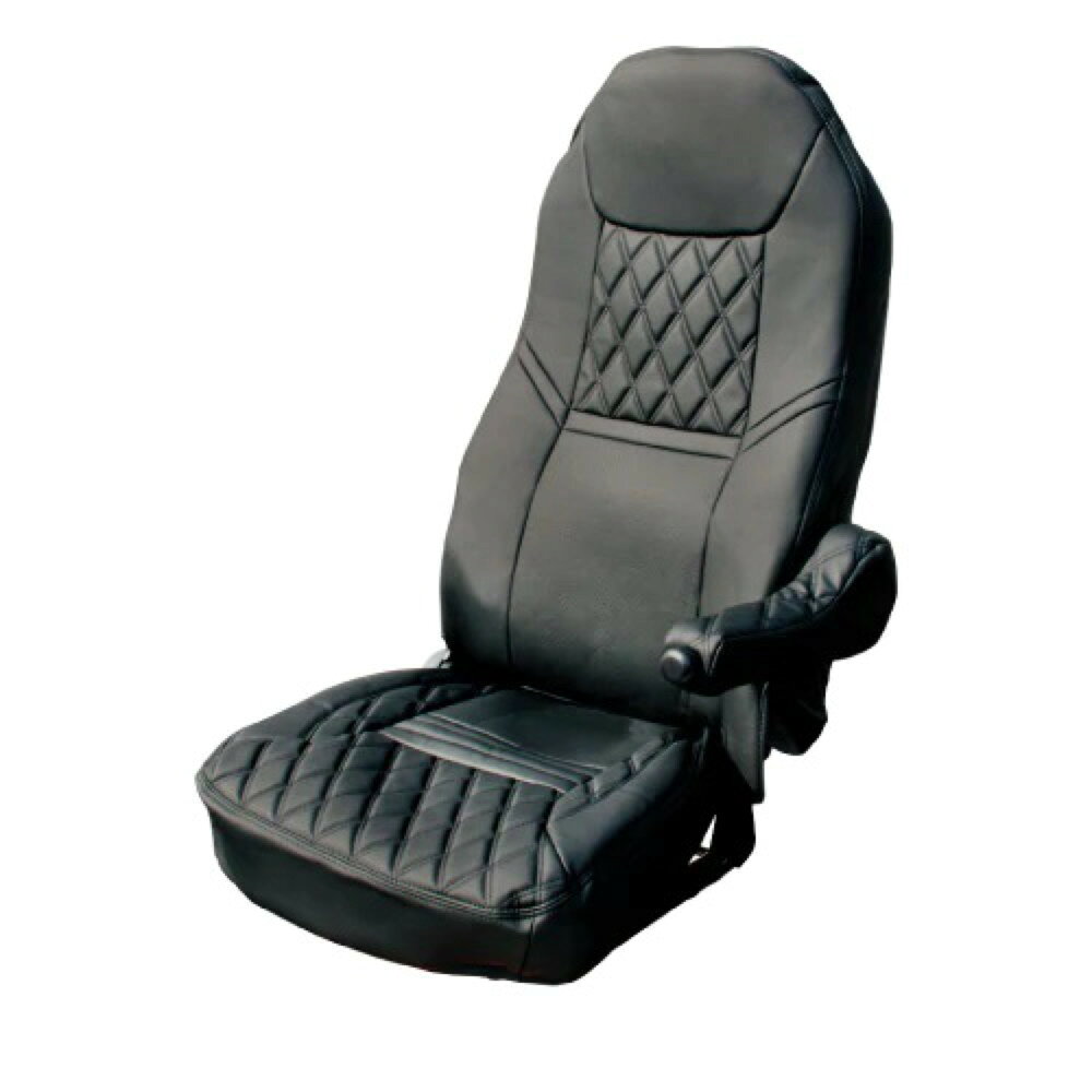 【商品名】 ジェットイノウエ COMBI車種別シートカバー NEWスーパーグレート 黒糸 595358 【商品説明】 ■パンチング加工を施したレザーをセンター部分に採用することにより抜群の通気性を実現!! ■快適な座り心地と疲労を和らげる厚...