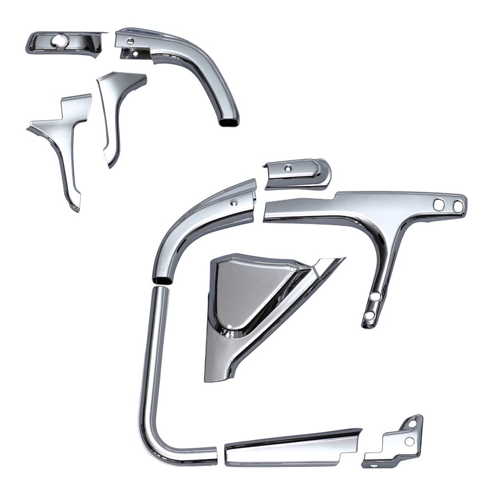 【商品コード：570511】JET INOUE/ジェットイノウエ製品になります。在庫/納期につきましてはお気軽にお問い合わせ下さい。スーパーグレート 吊り下げスーパーミラー車用のメッキミラーステーカバー。標準ルーフ車/ハイルーフ車用。両面テ...