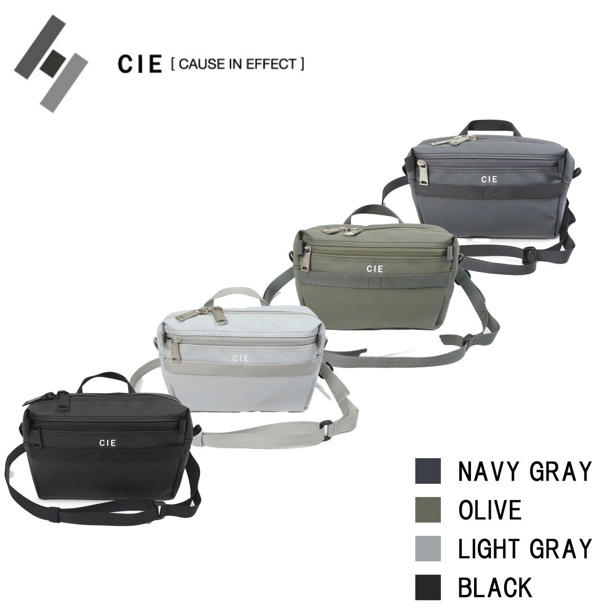 人気シリーズGRID-3のマイクロショルダーバッグ「cause in effect(原因と結果)」の頭文字をとって名付けられたバッグブランド、CIE(シー)。商品を手にして頂いた結果に至るまでの経緯を追求、「原因」を考察し、新たなる「結果」...