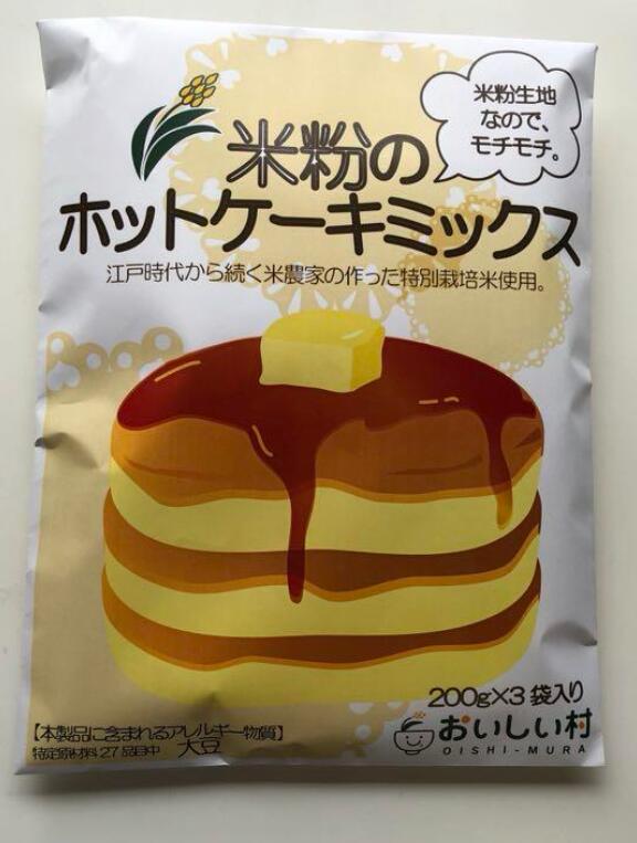 商品情報名称ホットケーキミックス産地愛知県原料米粉（愛知県産）砂糖、おからパウダー、コーンスターチ、ベーキングパウダー内容量600g賞味期限別途商品ラベルに記載