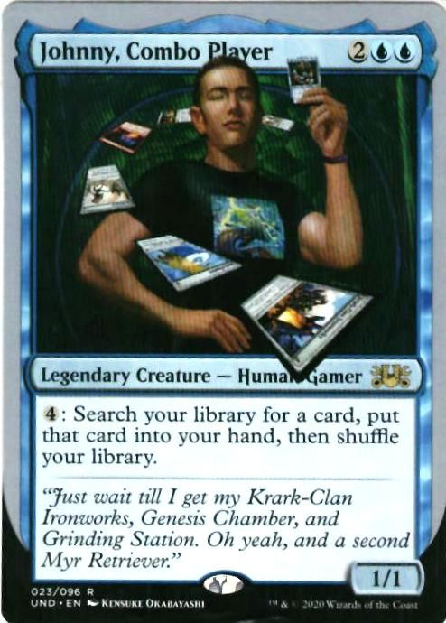 商品説明 ふりがな 言語 英語 収録パック Unsanctioned(UND) 型番 UND-23 レアリティ レア カード種別 マナコスト (青)(青) タイプ 伝説の テキスト (4)：あなたのライブラリーからカードを1枚探し、それをあ...