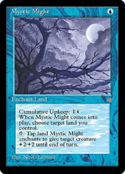 商品説明 ふりがな Mystic Might 言語 英語 収録パック アイスエイジ(ICE) 型番 ICE-86 レアリティ レア カード種別 マナコスト (青) タイプ エンチャント - オーラ(Aura) テキスト エンチャント（あなた...