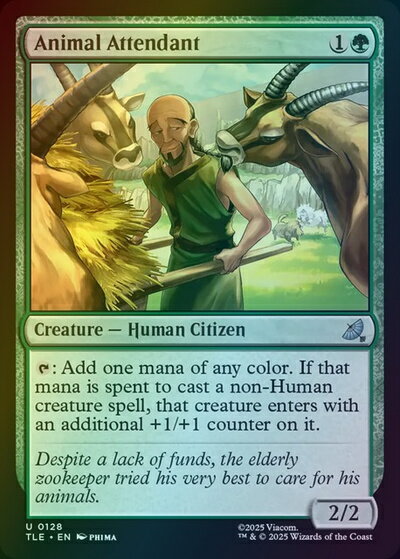 商品説明 ふりがな 言語 英語 収録パック エターナル使用可能カード(TLE) 型番 TLE-128 レアリティ アンコモン カード種別 マナコスト (緑) タイプ テキスト (T)：好きな色1色のマナ1点を加える。このマナが人間(Huma...