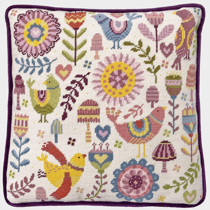 【はじめにご覧ください】→輸入(取り寄せ)刺繍キットの納期について・出来上がりサイズ：約35.5cm×約35.5cm (14インチ角)・キット内容：刺繍布(ツヴァイガルト社製)、タペストリーウール糸(アンカー製)、針、図案、説明書(英語) ...