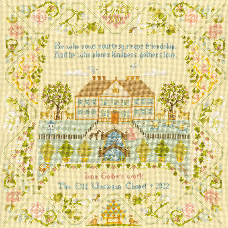 【はじめにご覧ください】→輸入(取り寄せ)刺繍キットの納期について・出来上がりサイズ：43×43cm・キット内容：刺繍布(ツヴァイガルト社製、刺しゅう糸、針、図案(アルファベットと数字の図案も含まれます)、説明書(英語)、簡単な日本語説明・...