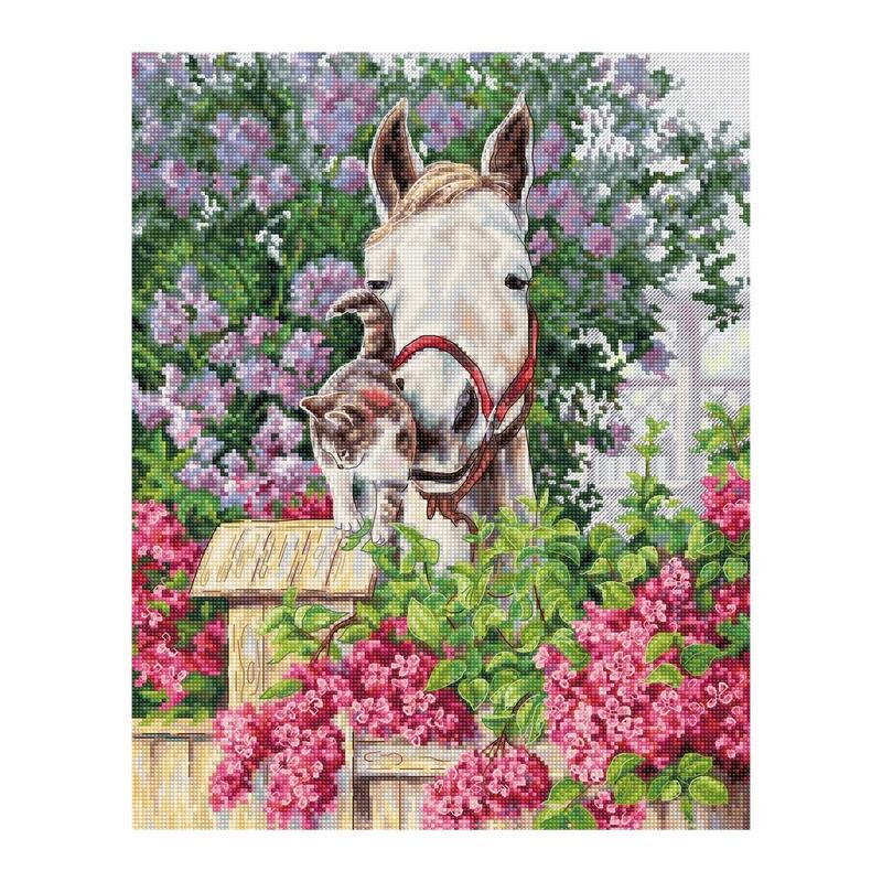 【はじめにご覧ください】→輸入(取り寄せ)刺繍キットの納期について・刺繍面サイズ：25cm×32cm (余白を含む) ・キット内容：刺繍糸(アンカー製25番綿刺繍糸)、刺繍布(ツヴァイガルト社製アイーダ刺繍布)、針、図案、説明書(英語)、簡...