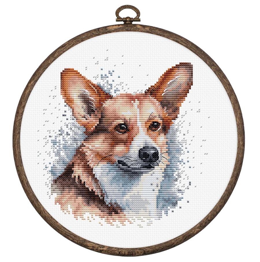 【はじめにご覧ください】→輸入(取り寄せ)刺繍キットの納期について ・刺繍面サイズ：14cm×15cm (余白を含む) ・キット内容：刺繍糸(アンカー25番綿刺繍糸)、刺繍布(ツヴァイガルト社製アイーダ)、針、刺繍フープ(ホワイト)、図案、...
