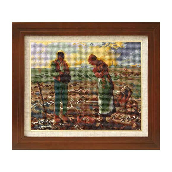 ●キット内容：刺繍糸、ししゅう布、クロスステッチ刺しゅう針、図案付説明書(画像3参照)●難易度：A(上級者向け)●額W-36(又はW-17)使用(別売)●額外径：縦49×横42cm、内径：縦40×横33cm、マット紙内径：縦35.5×横28...