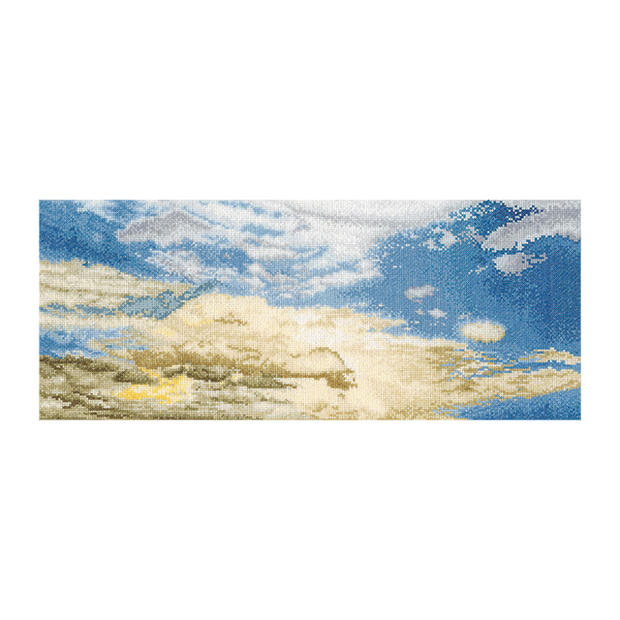 【はじめにご覧ください】→輸入(取り寄せ)刺繍キットの納期について○サイズ：35×14.5cm ○キット内容：18カウント(1cm約7目)綿アイーダ刺繍布(白)、刺しゅう糸、針、図案。(本商品に日本語説明はございません。)○ステッチ：1本取...