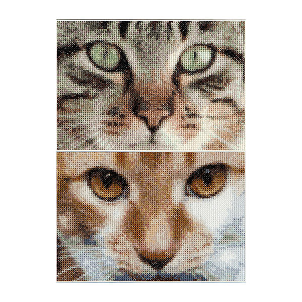 【はじめにご覧ください】→輸入(取り寄せ)刺繍キットの納期について※本商品1個で、写真の2柄の作品を作ることができます。○サイズ：(各)17×12cm (刺繍部分だけでなく、余白を含んだサイズになります。)○キット内容：16カウント(1cm...