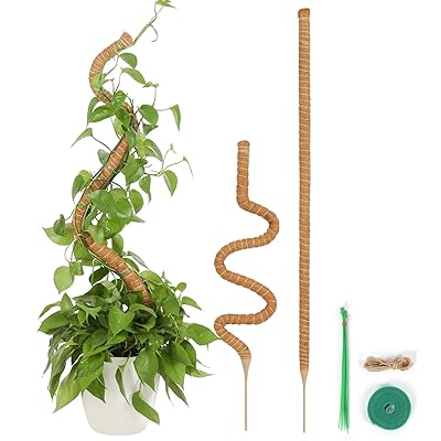 園芸支柱 114CM モンステラ支柱 ココナッツ支柱 観葉植物 つる植物支柱 ガーデニング支柱 維持水分 養分維持 農業用 園芸用 2本セットブランド色モデルPG2525-T-JP-FBA商品説明【商品概要】[思いのままに曲げる]他の直線的...