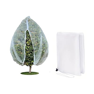 植物保護カバー 防虫網 140x100cm 1枚入 巾着式 ジッパー付き 1mm網目 いい通気性 直射日光防止 プランター 園芸 苗木 鉢植え (100x80cm)ブランド色ホワイトモデルSX-519商品説明【商品概要】【基本情報】サイズ：...
