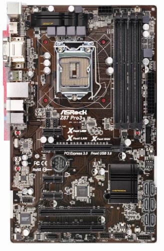 ASRock マザーボード (HASWEL対応) Z87 ATX USB3.0 SATA3 Z87 Pro3・対応CPU:Core i7 / i5 / i3 (LGA1150)・オンボードVGA出力端子:HDMI / DVI / D-Sub...