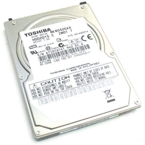 TOSHIBA MK8032GAX 80GB　5400rpm IDE 2.5 インチ　9.5MM　データ消去＆フォーマット済み・サイズ：2.5 インチブランド: 東芝(TOSHIBA)メーカー: TOSHIBA型番: MK8032GAXJA...