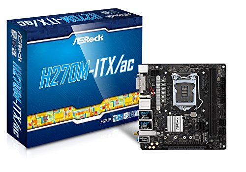 ASRock Intel H270チップセット搭載 Mini-ITXマザーボード H270M-ITX/ac・チップセット:Intel H270・メモリ:DDR4 DIMM 2400/2133 non-ECC、un-bufferedメモリ対応...