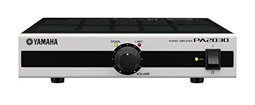 ヤマハ YAMAHA パワーアンプリファイアーPA2030A・セットアップと操作が容易なシンプルなインターフェース・ローインピーダンス接続 (30w x2ch @3ω/4ω/8ω)およびハイインピーダンス接続(60w x1ch, 70系/1...