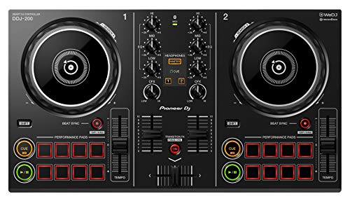 Pioneer DJ スマートDJコントローラー DDJ-200・【スマホですぐにDJプレイ】スマホ、タブレット、PC/Macなど多くのデバイスに対応しています。スマホ、タブレットではWeDJ for iPhone、djay、edjing ...