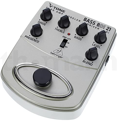 ベリンガー ベースエフェクター プリアンプ ダイレクトボックス V-TONE BASS DRIVER DI BDI21・アナログモデリングのベース用プリアンプ+ストンプボックス。DI REC出力付き・世界最新鋭の設備を誇るBEHRINGER...