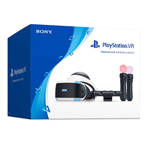 PlayStation VR エキサイティングパック・PlayStation VRで使用できるモーションコントローラー「PS Move]を2本同梱。VR体験を深く楽しみたいユーザー向けのセット商品・PlayStation VR PlaySt...