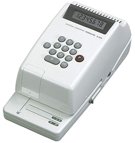 コクヨ 電子チェックライター 印字桁数 8桁 IS-E20ブランド: コクヨ(KOKUYO)メーカー: コクヨ(KOKUYO)型番: 4901480431963JAN: 4901480431963・中古品のため使用に影響ない程度の使用感・経...
