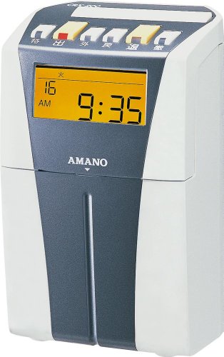 アマノ タイムレコーダーCRX-200(S)・文庫本スペースで設置できるスリムボディー。徹夜や特別日もタイムカードに印字します・使用人数/印字のみ30人(推奨)・W13.8×D10.4×H22.4cmブランド: アマノメーカー: アマノ型番...