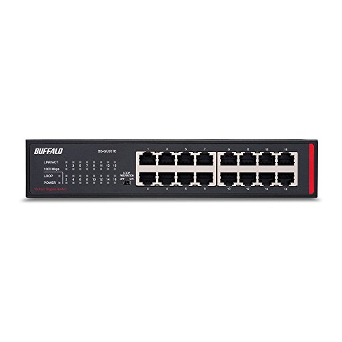 BUFFALO バッファロー レイヤー2 Giga アンマネージスイッチ 16ポート BS-GU2016・■インターフェース:10BASE-T、100BASE-TX、1000BASE-T・■データ転送方式:ストア&フォワード■バッファ容量:...