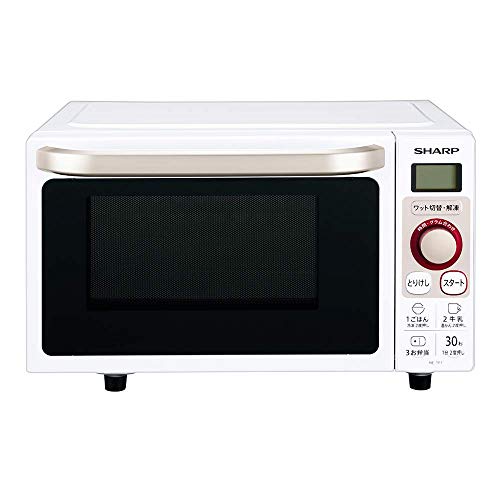 シャープ 電子レンジ 18L ヘルツフリー ホワイト RE-TF1-W・サイズ:46×35.5×28.5cm・定格消費電力:レンジ950W(50Hz)・1,300W(60Hz)・総庫内容量:18L・本体重量(kg):12・庫内有効寸法(mm...
