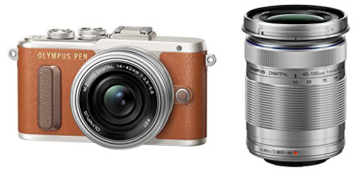 OLYMPUS ミラーレス一眼 E-PL8 EZ ダブルズームキット ブラウン・販売形態:EZ ダブルズームキット・洗練されたデザインの新しいPENシリーズ・ファッションコーディネートの一部としてどこへでも持ち運びたくなるデザインが特徴・セ...