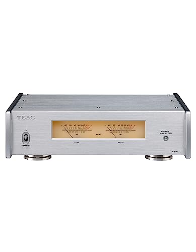 TEAC(ティアック) AP-505-B ブラック ステレオパワーアンプ 小型 コンパクト ピュアオーディオ バランス入力 バイアンプ BTL アナログ レベルメーター 針 静音 ファンレス・実用最大出力 130W + 130W（4Ω）、B...