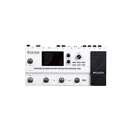 Mooer GE250 マルチエフェクター・エフェクトタイプ：11 エフェクト：180以上・プリセット：255 インプット：1x1／4インチ mono jack. Impedance: 1 MΩ・アウトプット：2x1／4インチ mono j...