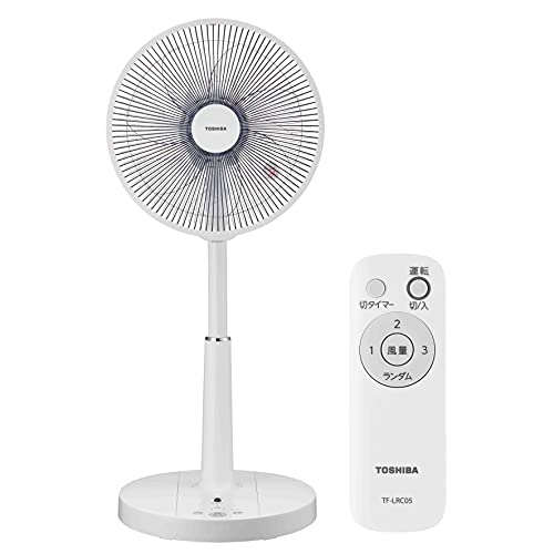 東芝 リビング 扇風機 TF-30AL24 7枚羽根 風量 3段階 ランダム風 切タイマー リモコン付き ホコリ防止加工 首振り ACモーター ホワイト・きめ細やかでやさしい風を送る7枚羽・基本機能を備えた使いやすいAC扇・お手入れをサポー...
