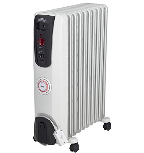 デロンギ オイルヒーター 最大13畳 ゼロ風暖房 ヒーター 電気ヒーター ホワイト×ブラック H771015EFSN-BK 【デロンギファミリー登録で5年保証、修理も原則72時間以内対応】ブランド: De'Longhi(デロンギ)JAN: ...