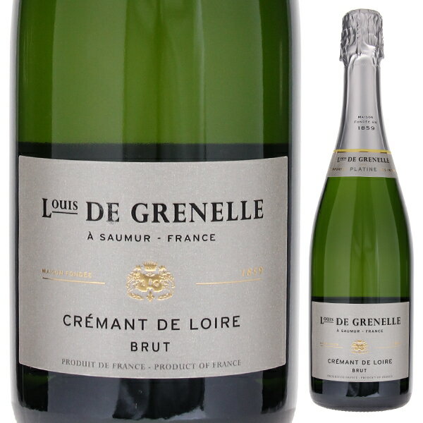 Cremant De Loire Brut Les Caves Louis de Grenelleレ カーヴ ルイ ド グルネル （詳細はこちら）カーヴで熟成させてから出荷するソミュールの生産者。繊細かつしっかりとした泡立ち。レモンや洋梨を...