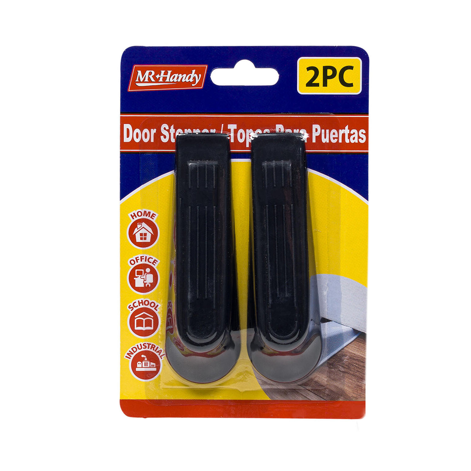 ■家庭に、オフィスに、店舗に。スタンダードなドアストッパー2個セット どんなインテリアにもマッチするダークブラウンカラー 入り数：2 素材：プラスチック 原産国：CHINA